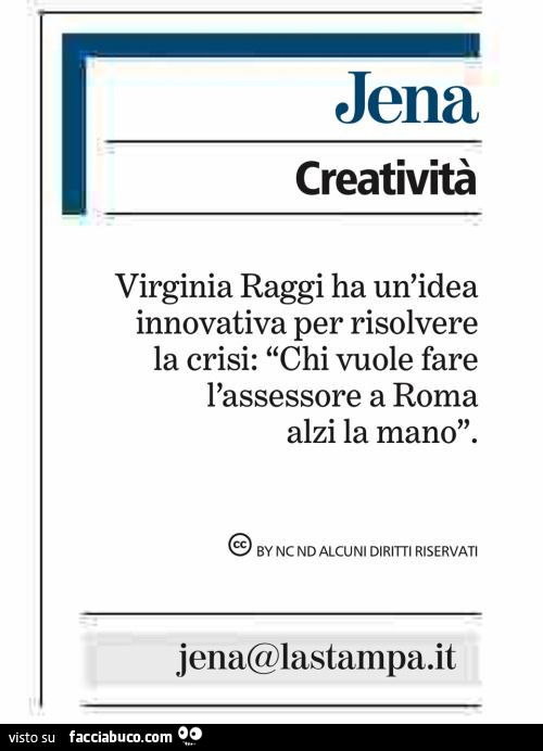 Tutti i meme su Virginia Raggi - Facciabuco.com